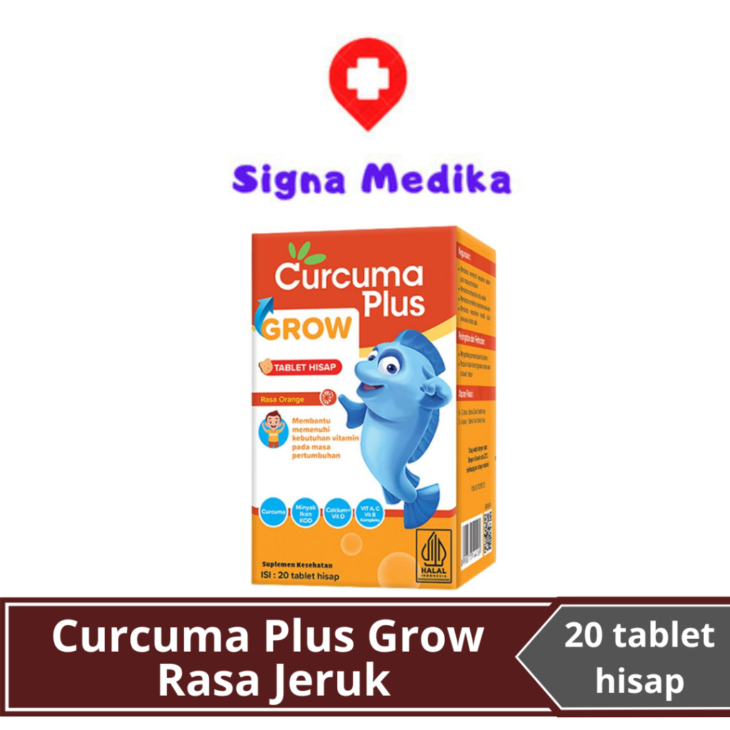 Jual Curcuma Plus Grow / Go Talz Rasa Jeruk Isi 20 tablet hisap ...