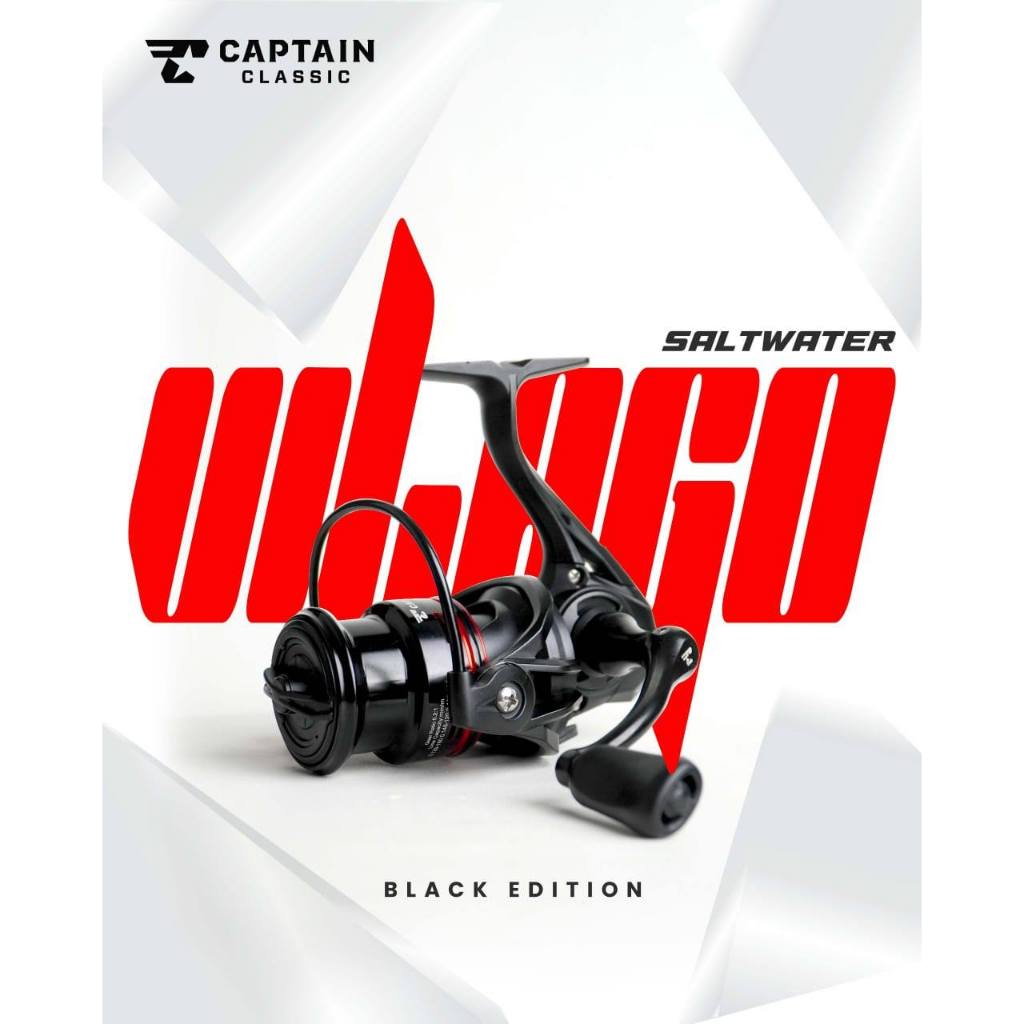 Jual Reel SPINNING CAPTAIN CLASSIC VILAGO BLACK EDITION | Shopee Indonesia