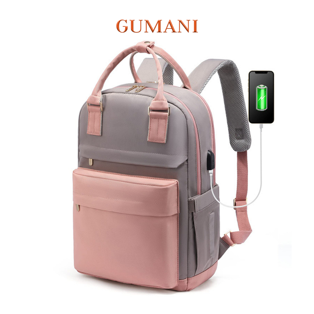 Jual GUMANI Tas Ransel Traveling Wanita Multi-Fungsi Waterproof Laptop ...