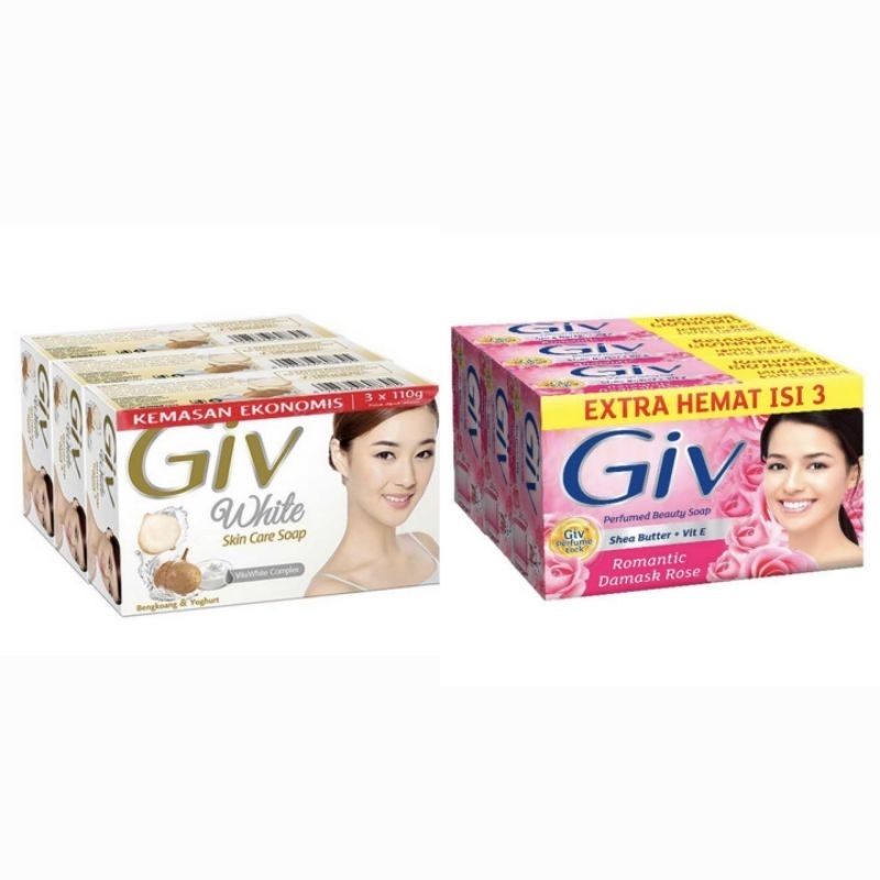Jual Giv White Sabun Mandi Batang 3 x 100 g | Shopee Indonesia