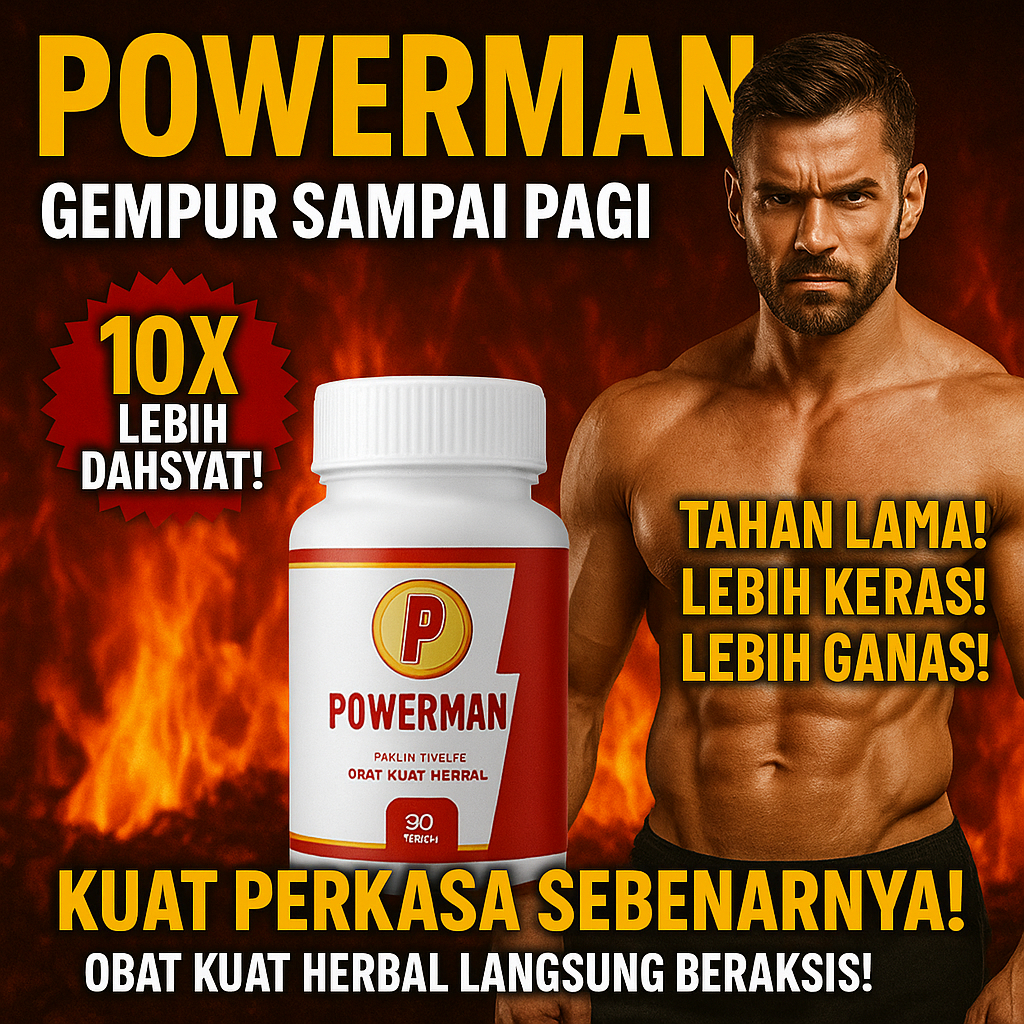 Jual TOP 1 TERLARIS POWERMAN 0bat kuat pria herbal tahan lama kapsul stamina pria original 100% ...