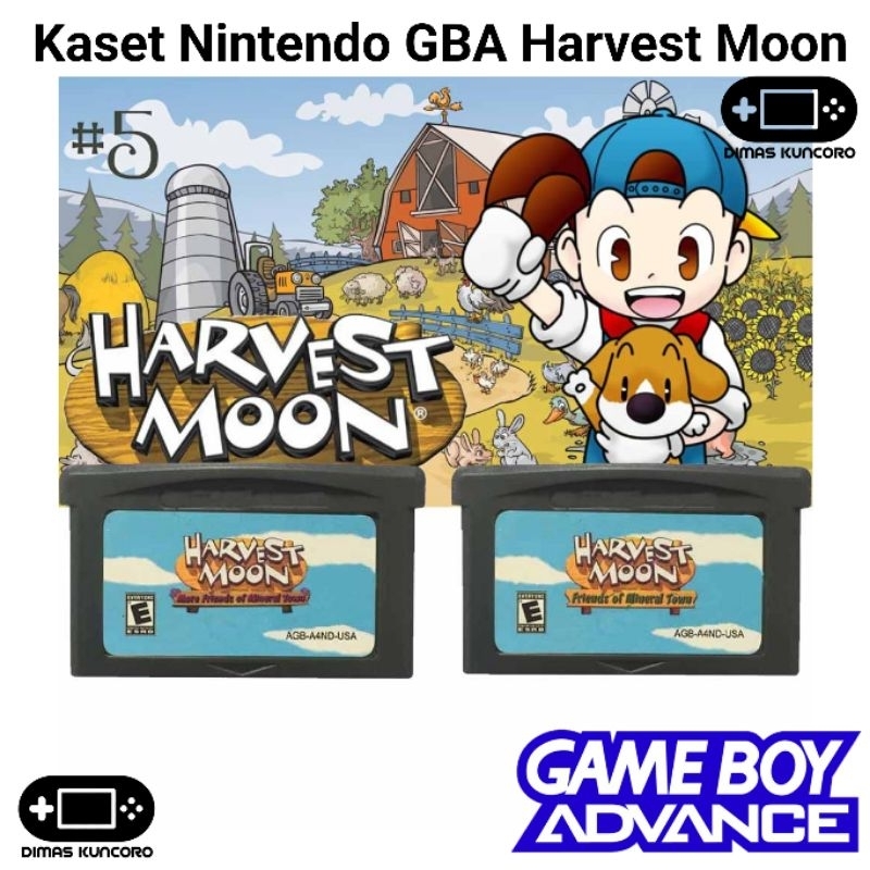 Jual Kaset Nintendo GBA Harvest Moon gameboy advance sp micro ds lite ...