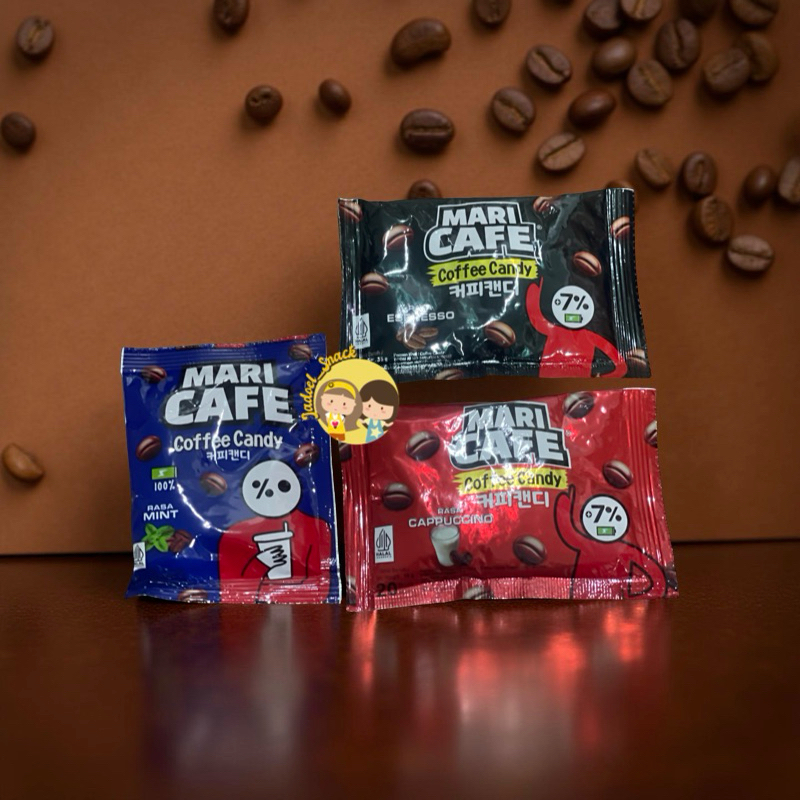 Jual Permen Kopi Mari Cafe Coffee 20 gr Rasa Espresso Mint Capuccino by ...