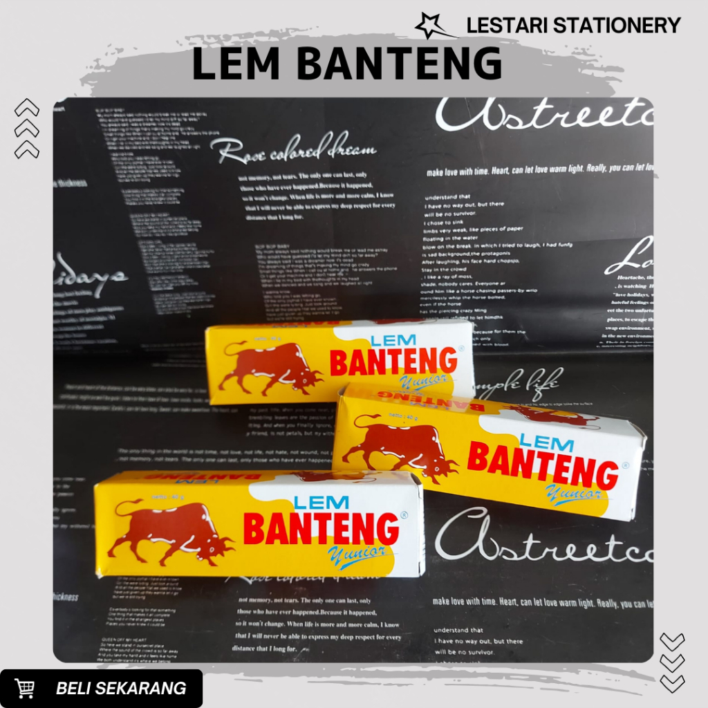 Jual LEM BANTENG YUNIOR ORIGINAL 40gr / LEM SEPATU SERBAGUNA | LEM ...