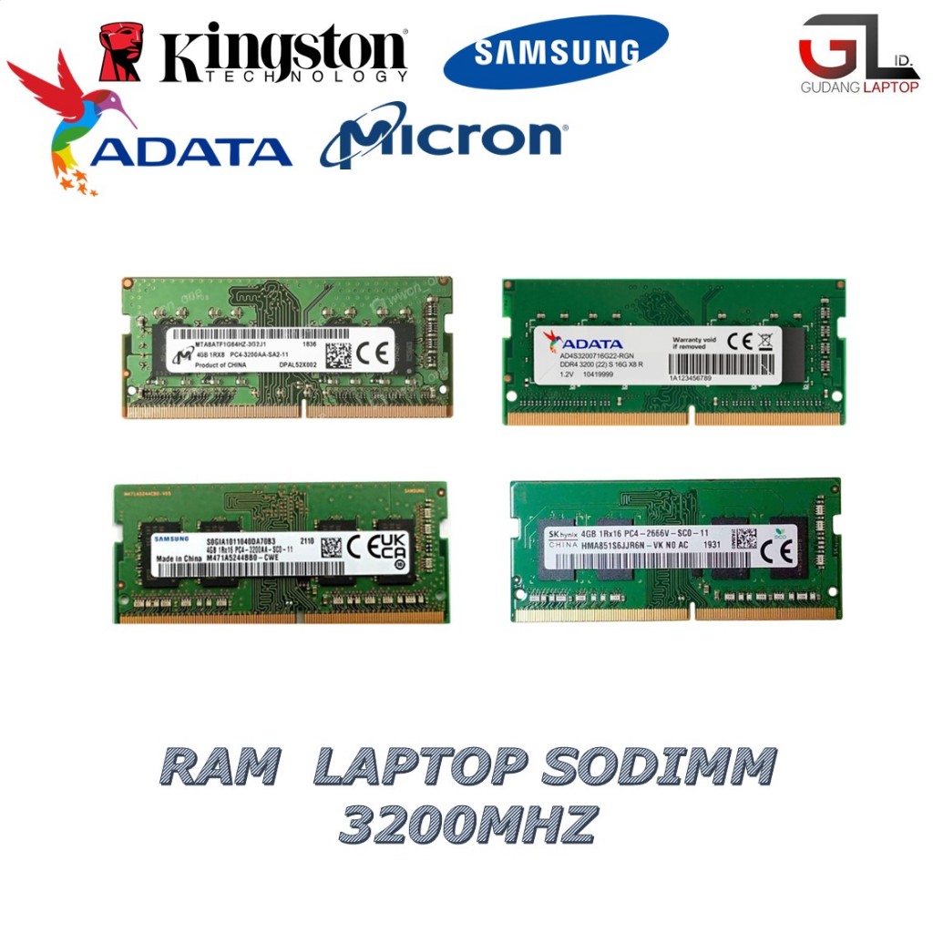 Jual FLASH SALE ⚡RAM Laptop SODIMM DDR4 4GB 3200MHz Termurah | Shopee ...