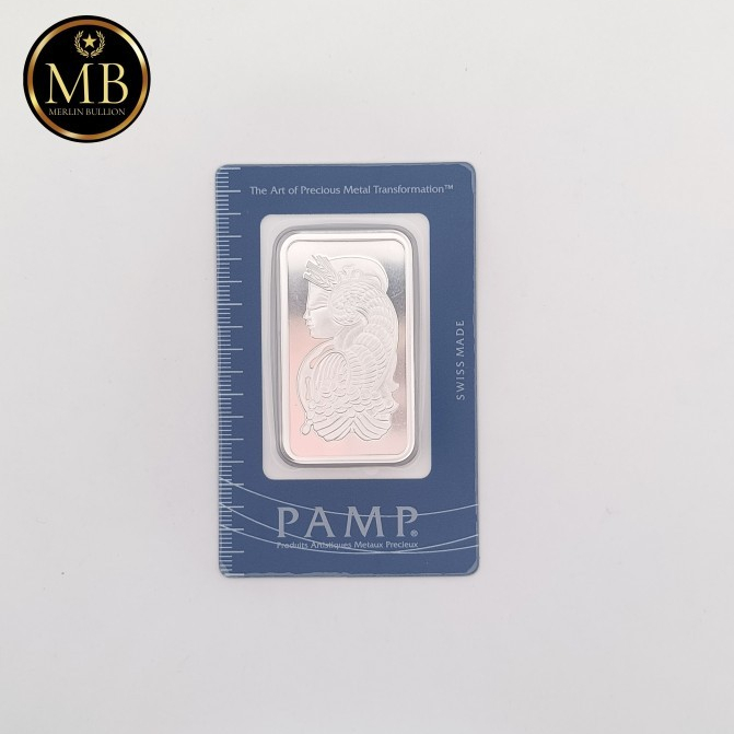 Jual SILVER / PERAK BATANG 1 OZ PAMP SUISSE DEWI FORTUNA ADA SERTIFIKAT ...