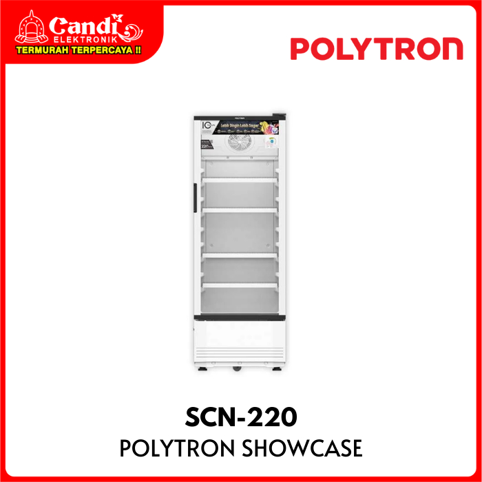 Jual POLYTRON Showcase Kapasitas 230 Liter 4 Rak Fast Cool Anti Fogging ...