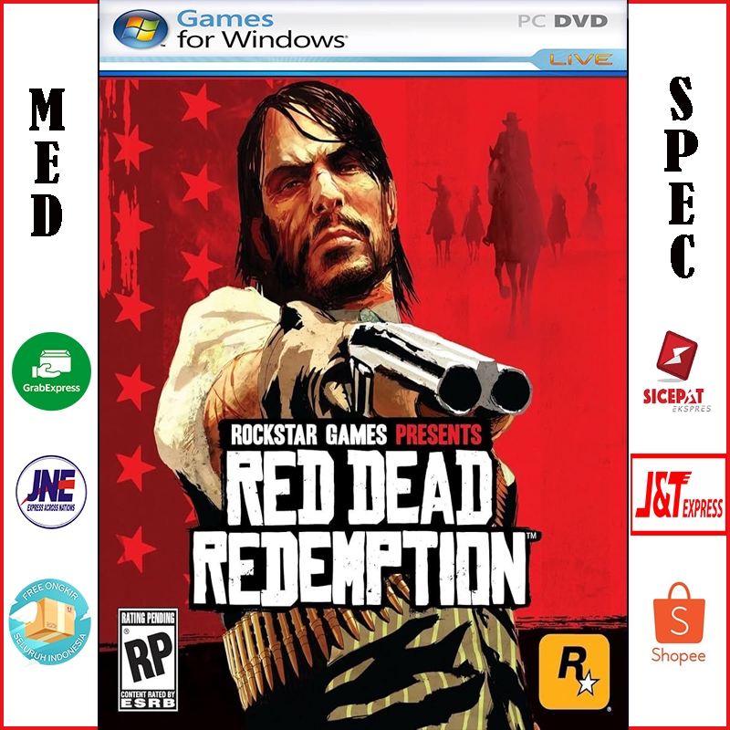 Jual RED DEAD REDEMPTION PC DVD GAME GAMING LAPTOP KASET KOMPUTER CD ...