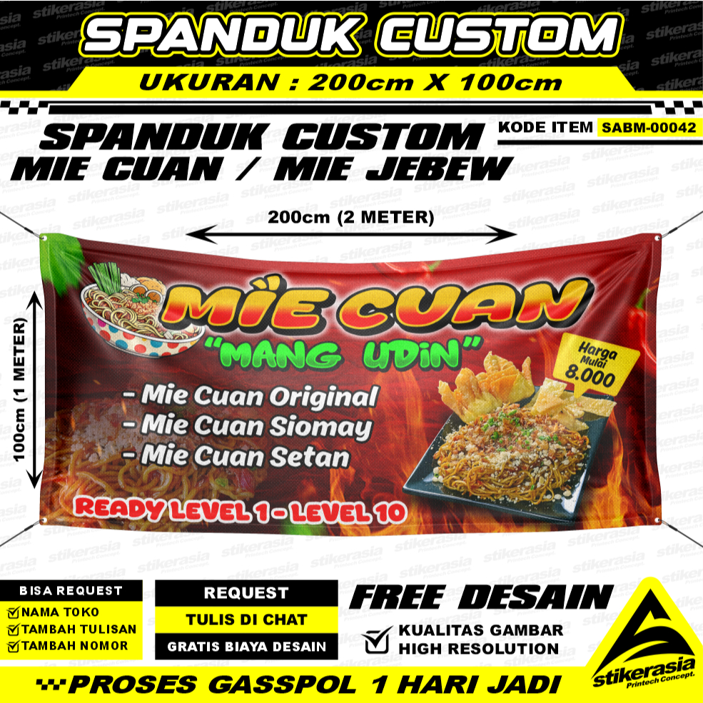 Jual Spanduk Mie Cuan Jebew Custom Banner Jualan Mie SpandukMurah ...