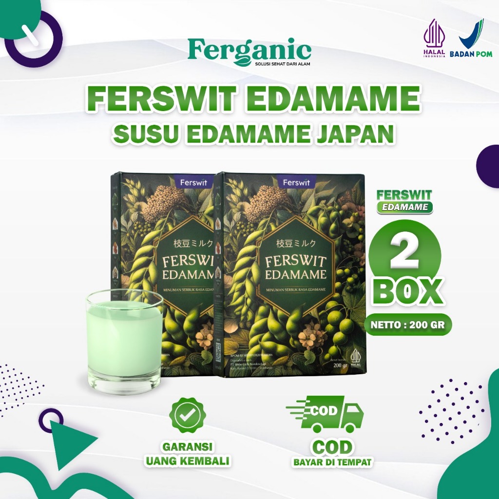 Jual Ferswit Susu Edamame Jepang Paket 2 Box Formulasi Khusus Asam Urat ...