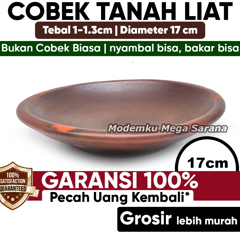 Jual Cobek Tanah Liat Sambal Gami Tahan Panas Cowek Cawan Piring Sambal Lalapan Gerabah ...