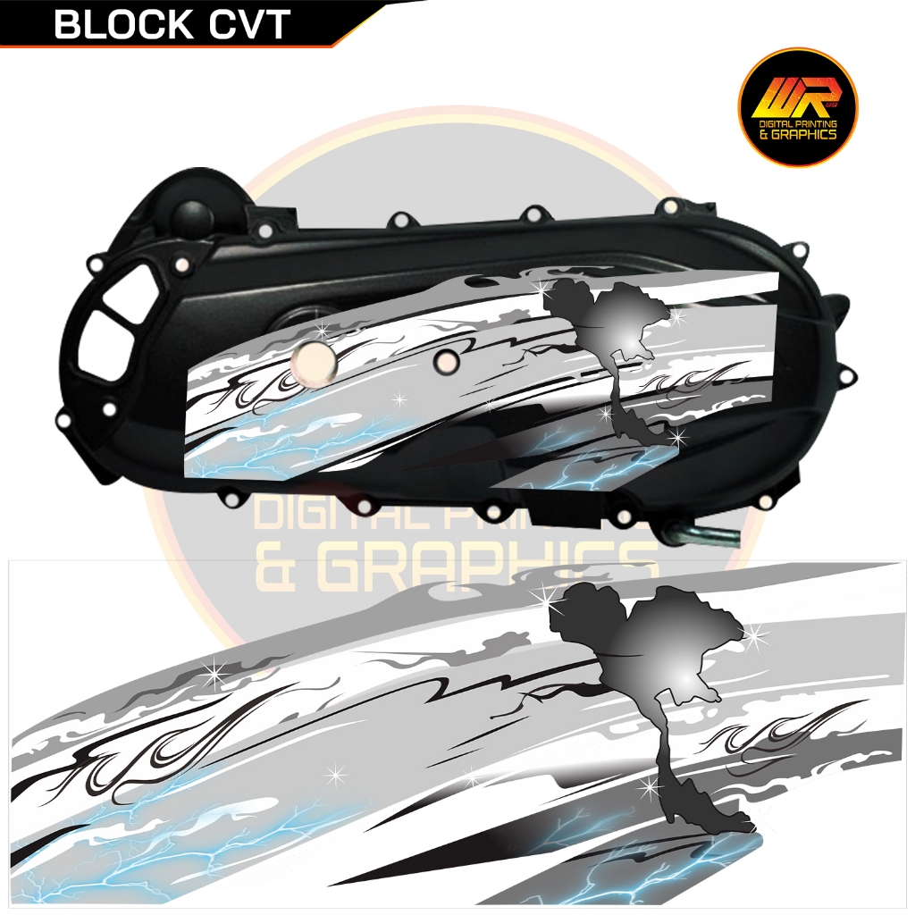 Jual Sticker Block Cvt Bahan Bening Transparan Sticker Bak Cvt ...