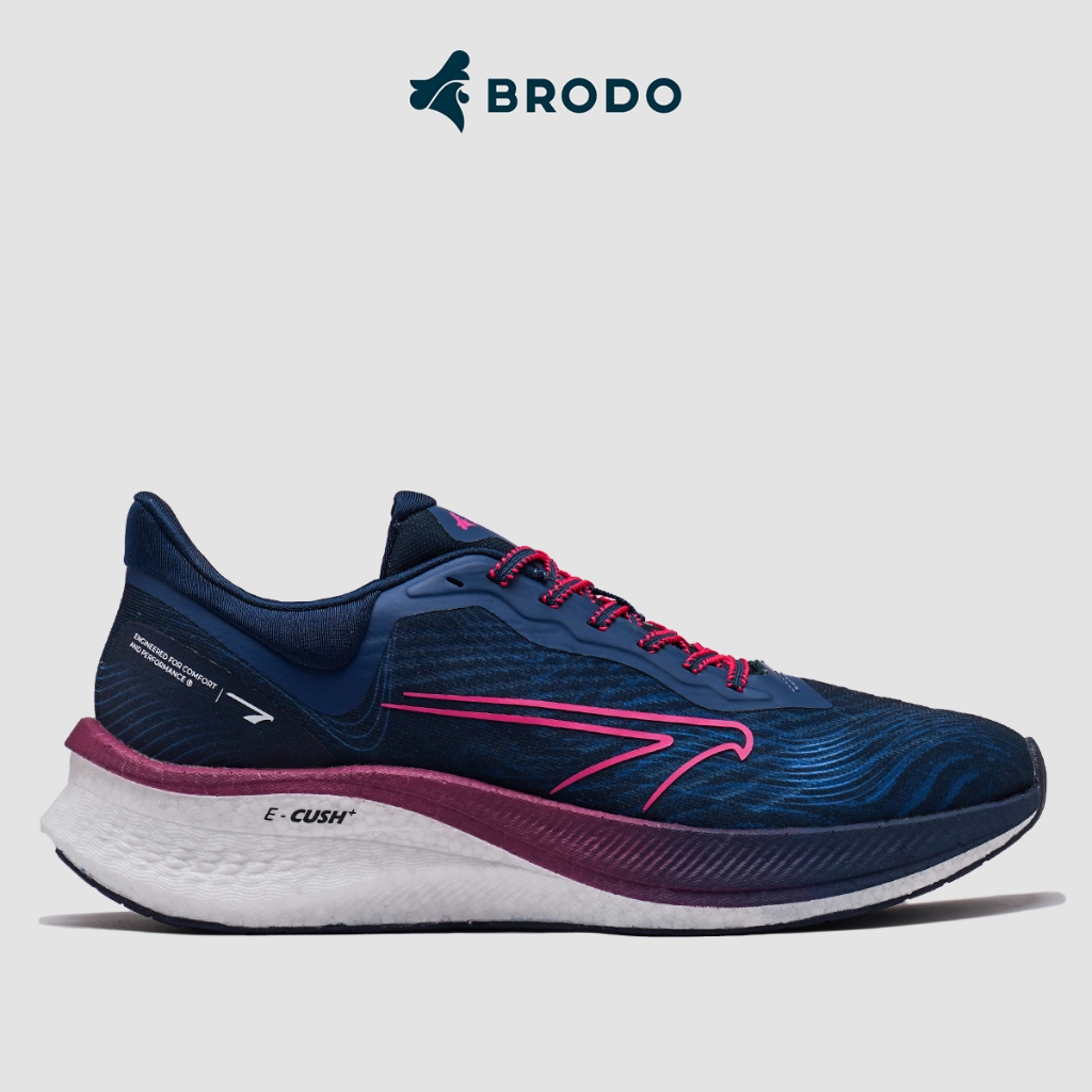 Jual BRODO - Running Shoes Active Venturi Navy Magenta | Shopee Indonesia
