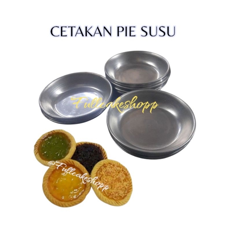 Jual Cetakan Pie Susu Bali Mini 1 Lusin Diameter 7 8 cm/Cetakan Kue Pie ...