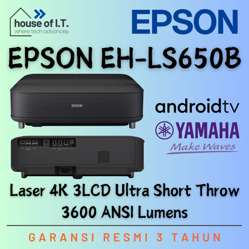 Jual Epson EH-LS650B 4K PRO-UHD Smart laser projection TV | Shopee ...