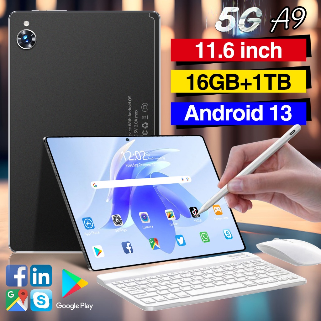 Jual [Bisa COD]Tablet PC Baru Tab A9 16GB+1024GB ROM 11.6inch Tablet ...