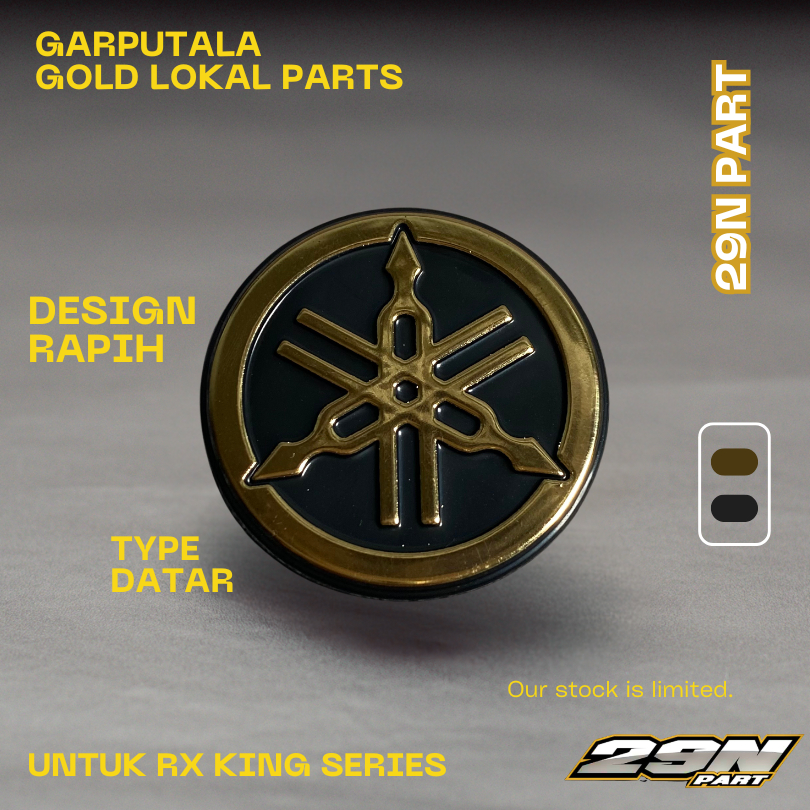 Jual Emblem Logo Sticker Garputala Yamaha Gold Datar Tangki Motor RX ...