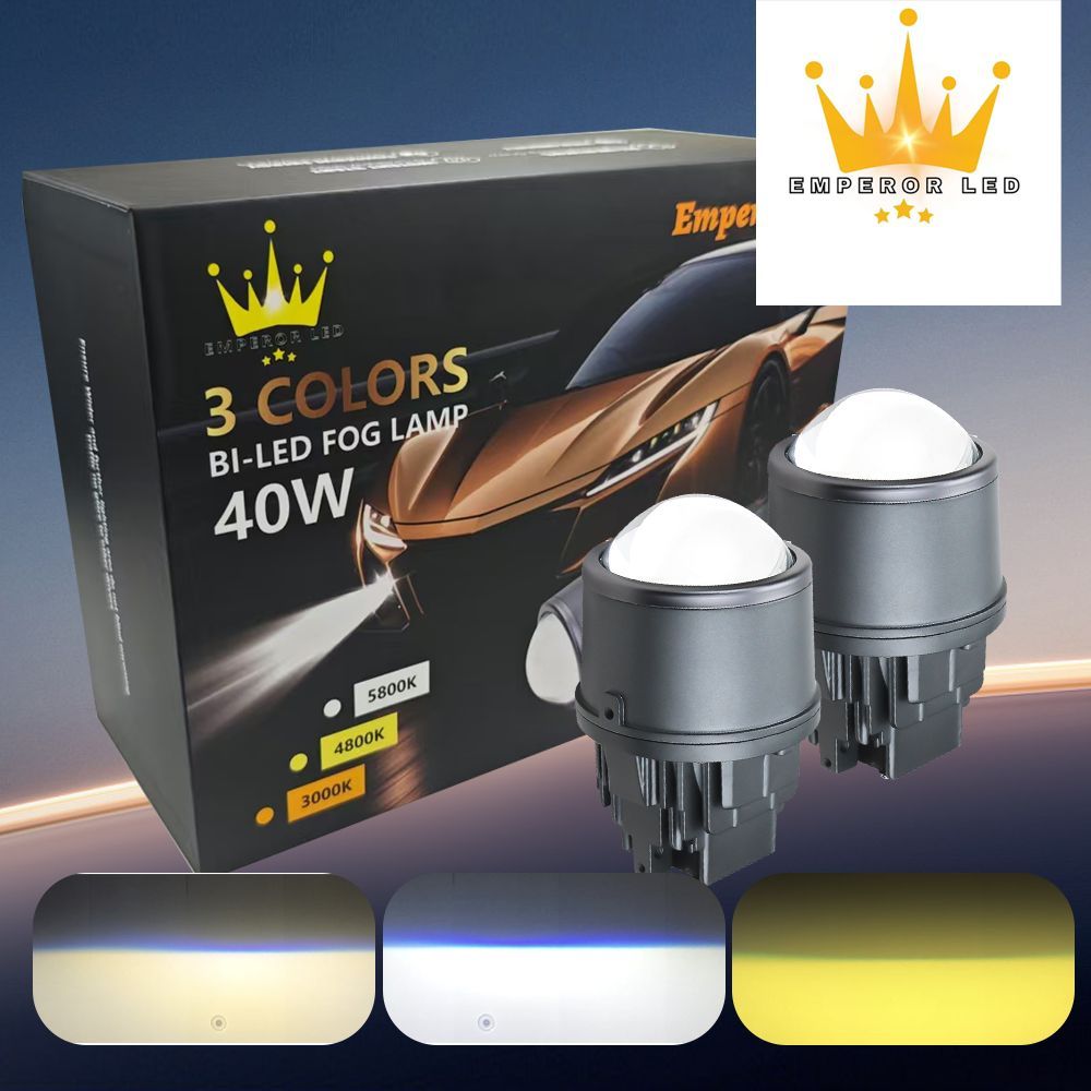 Jual Lampu Biled Foglamp 3 warna EMPEROR Bluelens 40W 3 color fog lamp ...