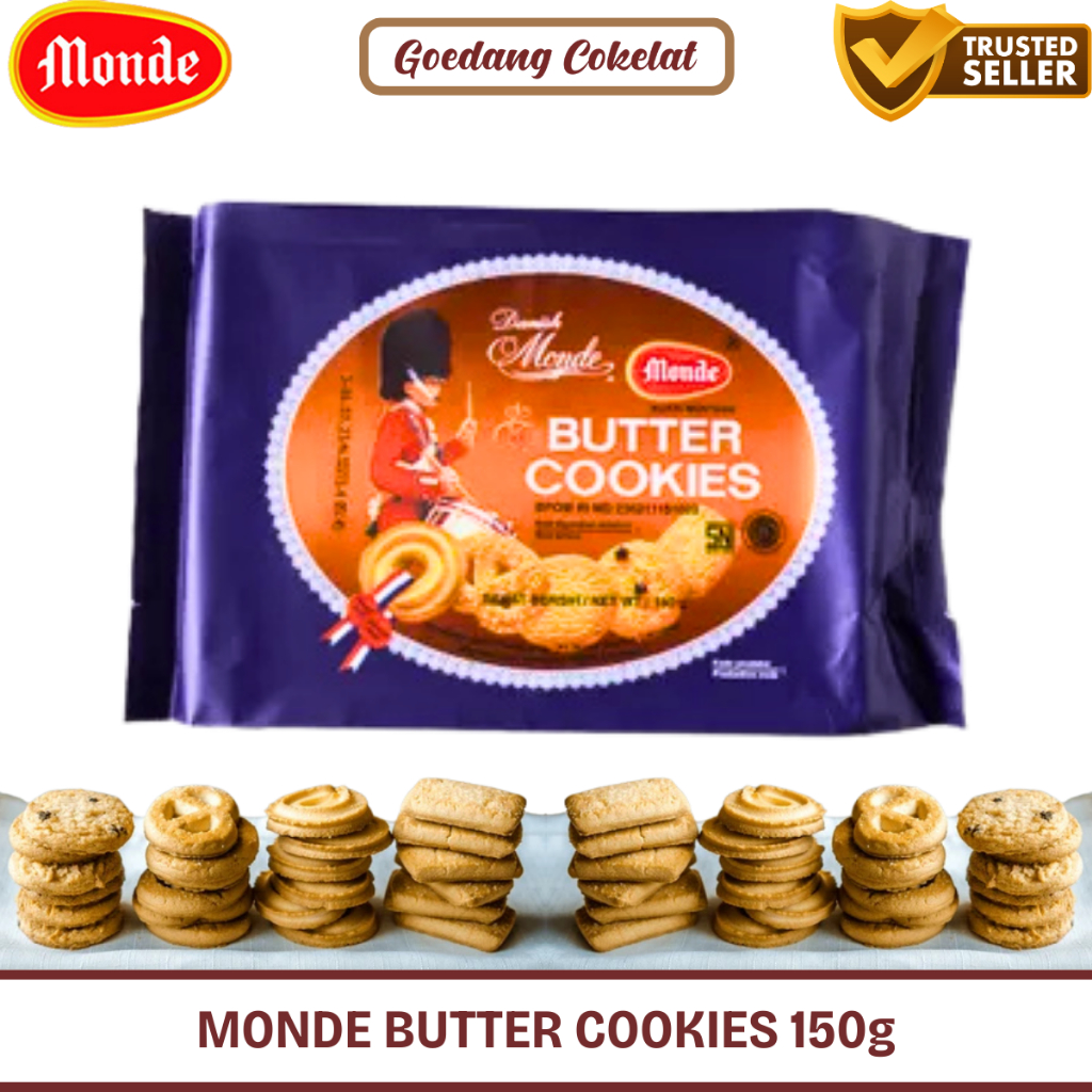 Jual Monde Butter Cookies 150 Gram 150g | Shopee Indonesia