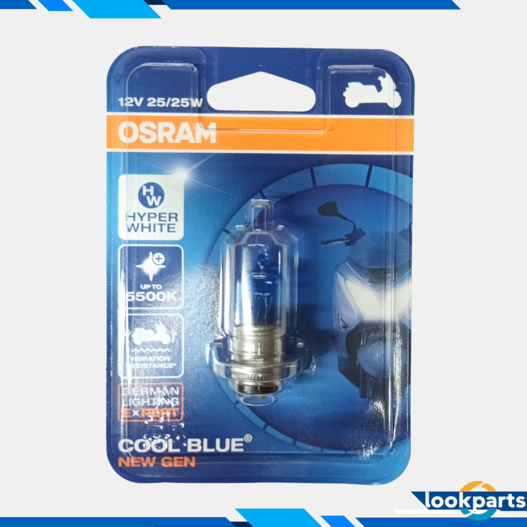 Jual LAMPU HALOGEN OSRAM COOL BLUE XENON LOOK/GERMANY EXPERT 25/35 WATT ...