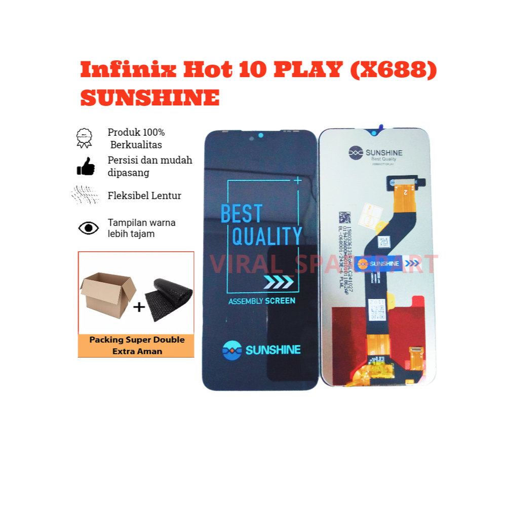 Jual LCD TOUCHSCREEN INFINIX HOT 10 PLAY (X688) | Shopee Indonesia