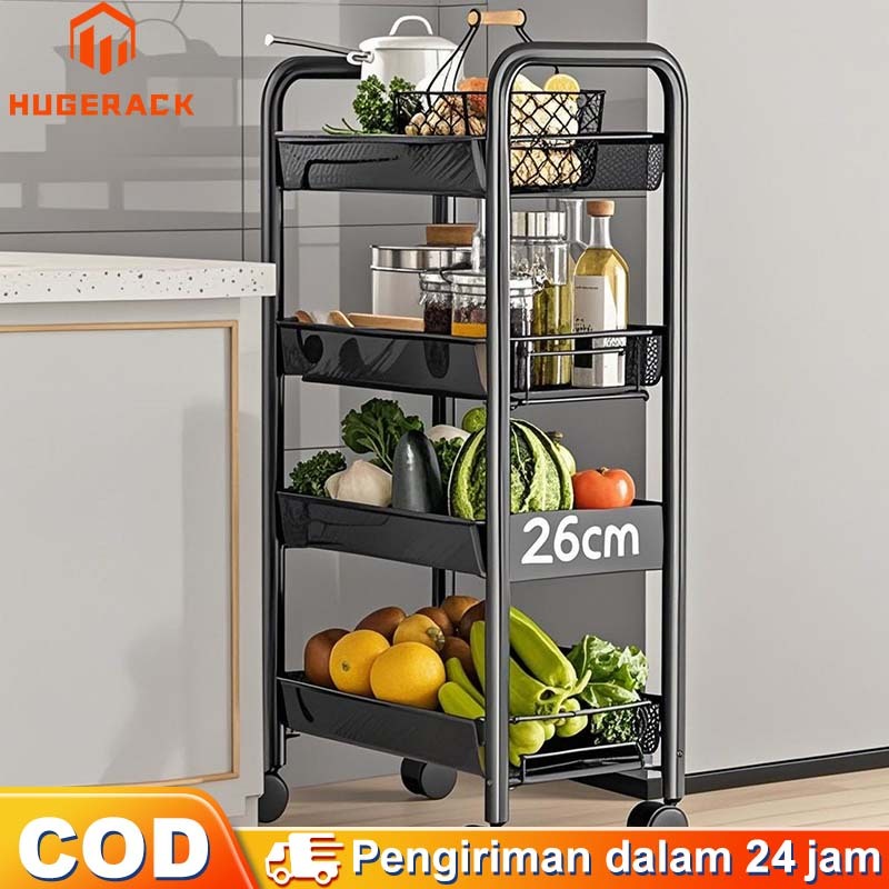 Jual Rak Besi Serbaguna Rak Troli Susun Rak Roda Rak Ruang Tamu Rak ...