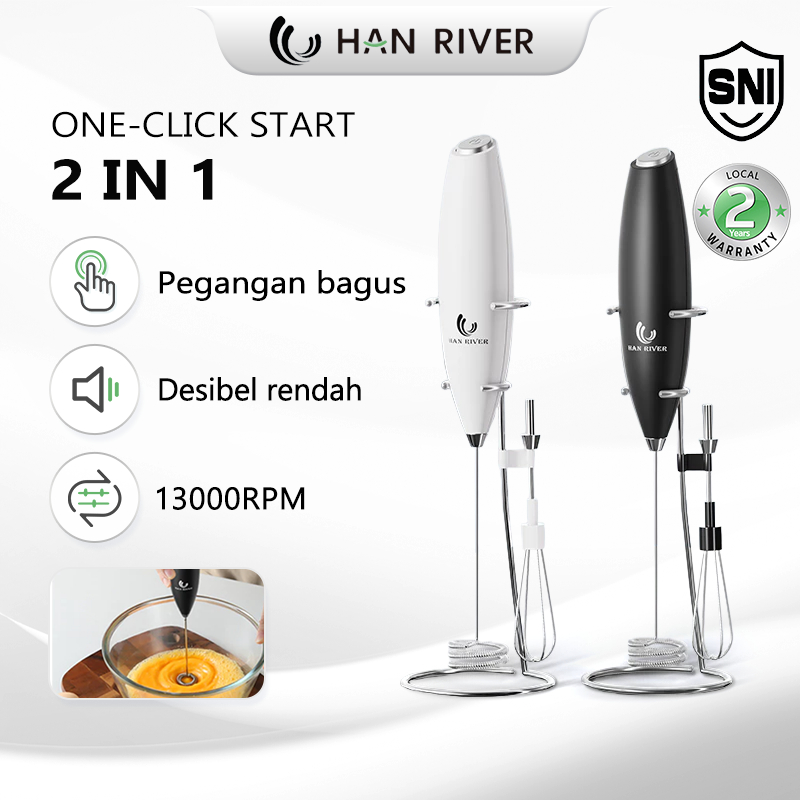 Jual HAN RIVER Mixer Portable HRDDQ02 Telur Handheld Blender Milk Pengocok Susu Electric ...