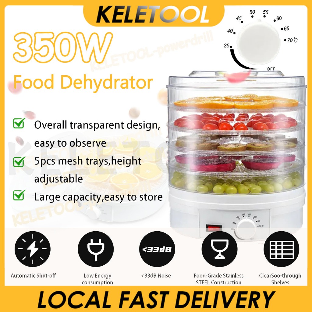 Jual Mesin Dehydrator Makanan 900W Food Dehydrator Electric Food Dryer ...