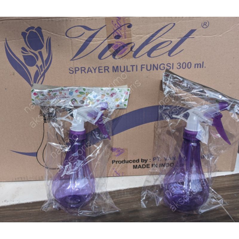 Jual Botol semprotan air violet bulat lonjong panjang 300ml semprotan ...