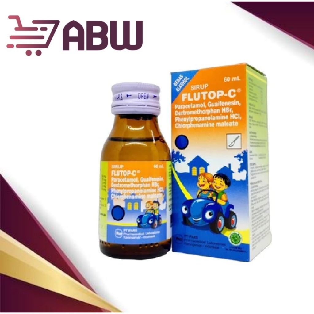 Jual [A] Flutop C Sirup 60 ml - Obat Batuk Pilek Anak Rasa Jeruk ...