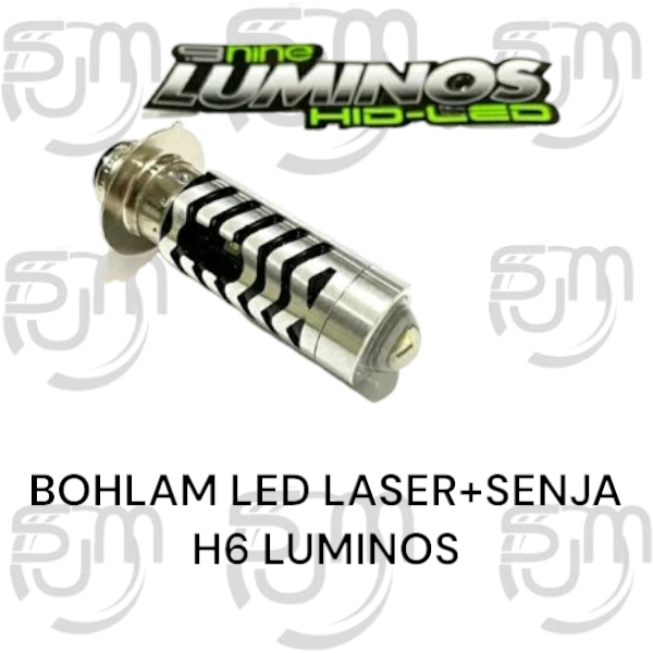 Jual LAMPU LED DEPAN MOTOR H6 LUMINOS NINE LASER HI LOW DC DOUBLE COLOR WHITE YELLOW + LAMPU ...