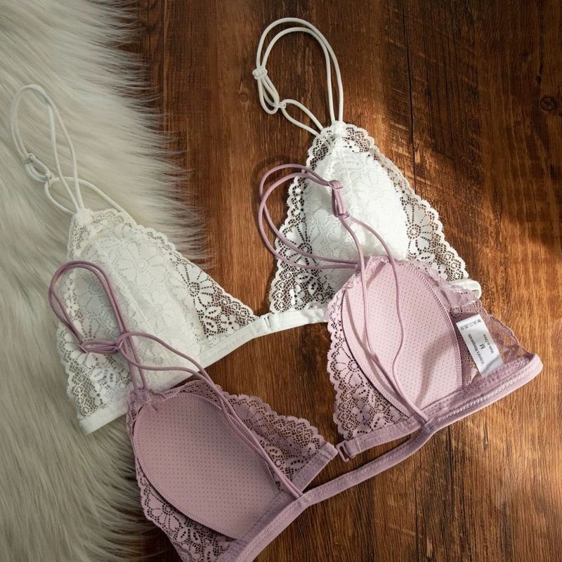 Jual Fallon Lace BRA Wanita BH Renda Push Up Tanpa Kawat Lace Renda ...