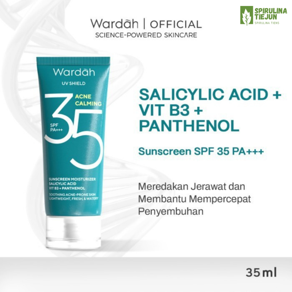 Jual (ORIGINAL) Wardaḥ UV Shield Acne Calming Physical Sunscreen ...