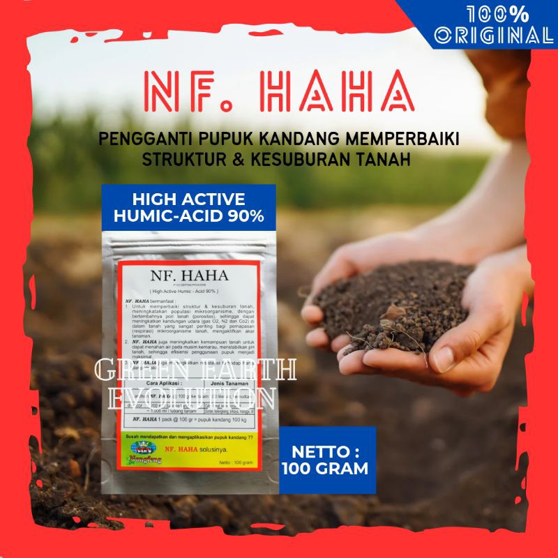 Jual NF. HAHA High Active Humic Acid Pengganti Pupuk Kandang (100 Gram ...