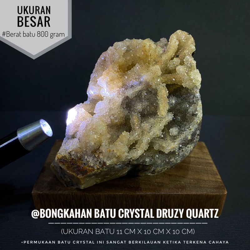Jual Bongkahan Batu Crystal Druzy Quartz atau Batu Kristal Natural atau ...