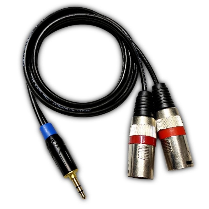 Jual Kabel Input Dobel 2-1 Kabel Mixer HP/Laptop Jek Mini 3,5mm To Jek ...
