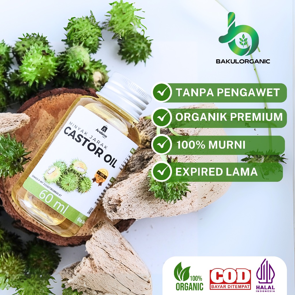 Jual Bakulorganic Minyak Jarak 100% Original Castor Oil | Shopee Indonesia