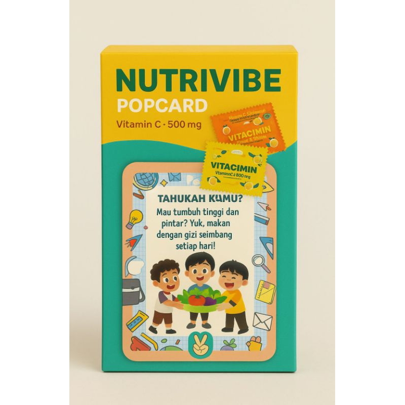 Jual NUTRIVIBE POPCARD-KARTU EDUKASI + VITAMIN | Shopee Indonesia