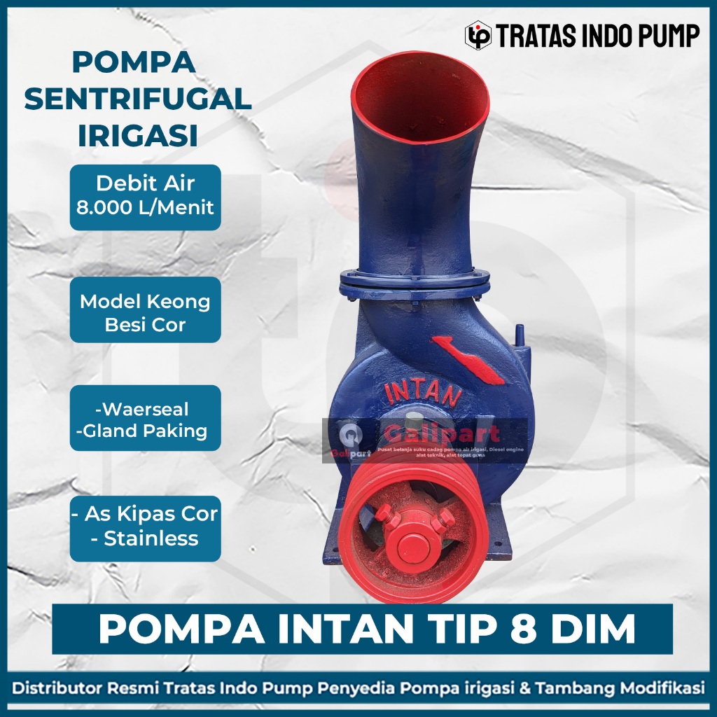 Jual Pompa intan 8 dim pompa air sentrifugal Pompa irigasi pompa tambak ...