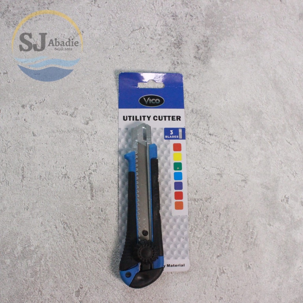 Jual (1 PC) VICO Alat Potong Memotong Cutter Kater Katter Pvc 3 Blade 6 ...