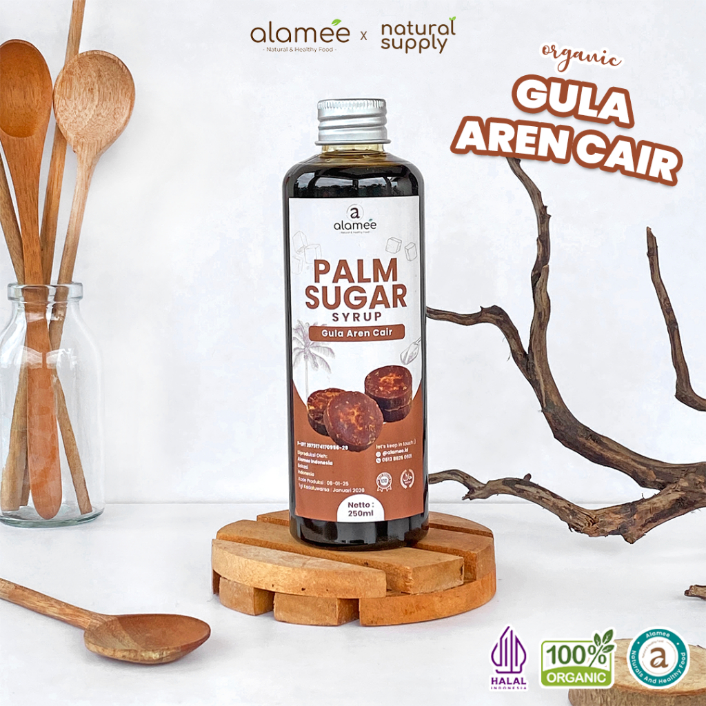Jual ALAMEE Gula Aren Cair Syrup Palm Sugar Cair Organic Organik Pure ...