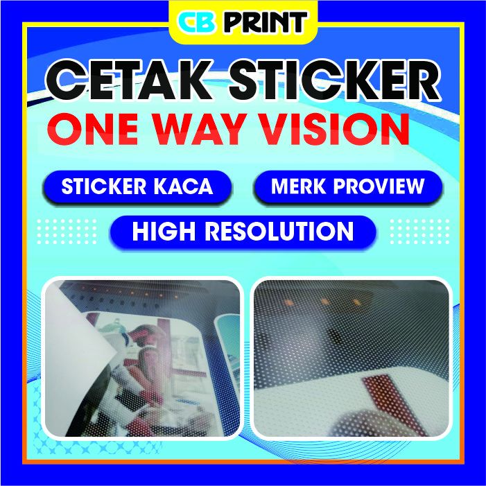 Jual Cetak Sticker One Way High Resolution | Shopee Indonesia