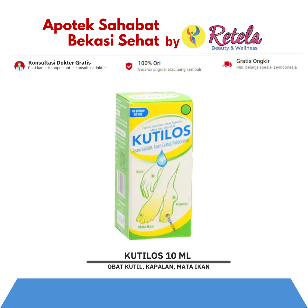 Jual KUTILOS 10ML OBAT KUTIL, KAPALAN, MATA IKAN | Shopee Indonesia
