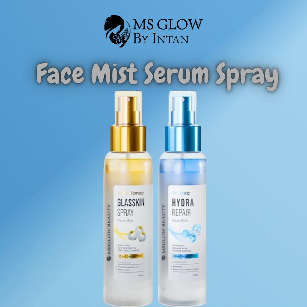 Jual MS Glow Face Mist Facial Mist Serum Vitamin Setting Spray ...