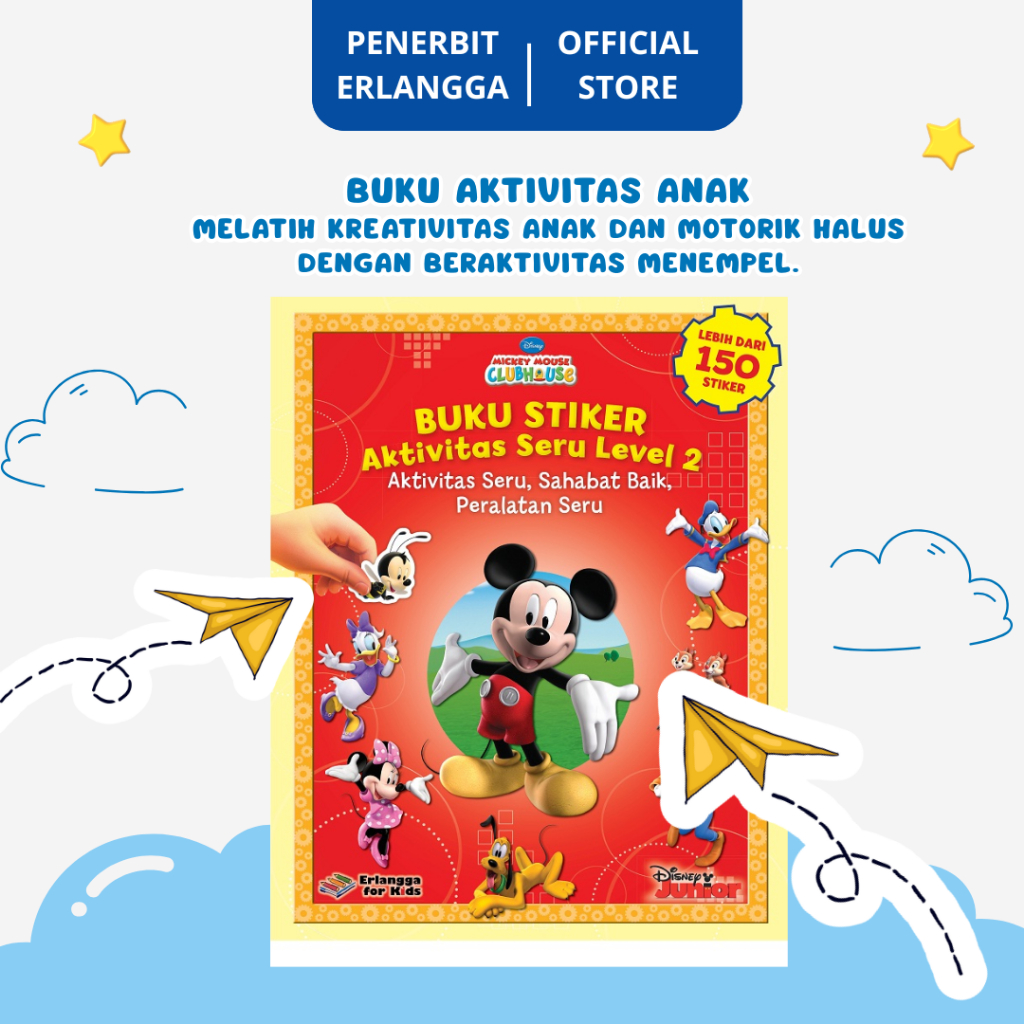 Jual [Erlangga Official] Buku Mengenal Angka, Bentuk dan Warna: Mickey ...