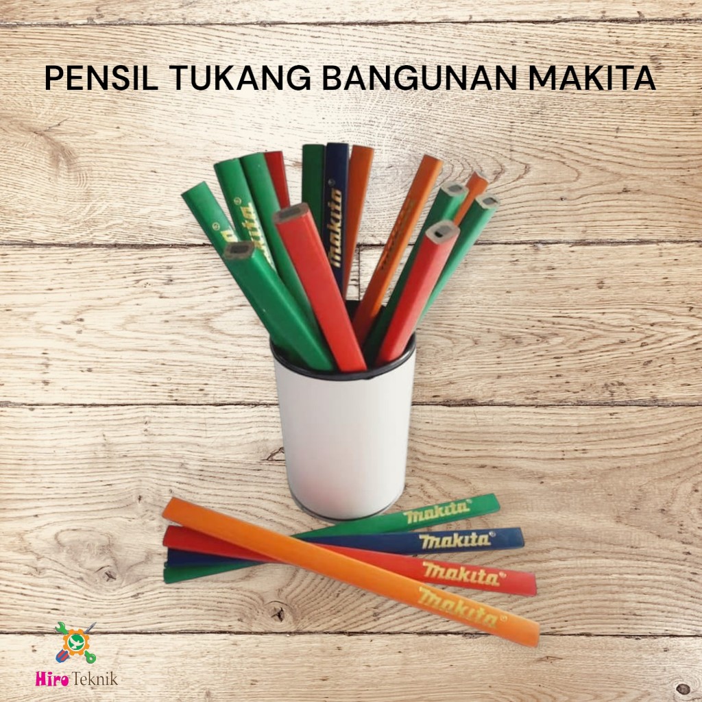 Jual PENSIL TUKANG KAYU PENCIL TUKANG BESAR BANGUNAN MAKITA PENSIL ...