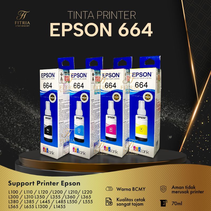 Jual Tinta Epson 664 Premium Tinta Printer L360 L100 L110 L120 L210 L220 L300 L310 | Shopee ...