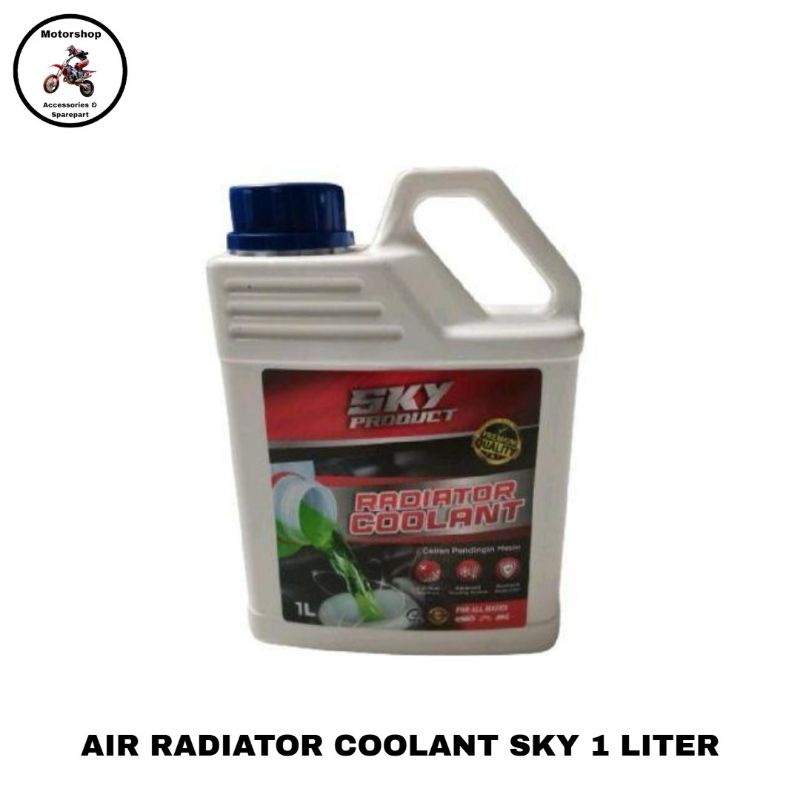 Jual Air Radiator Coolant Cairan Pendingin Mesin Sky 1 Liter | Shopee ...