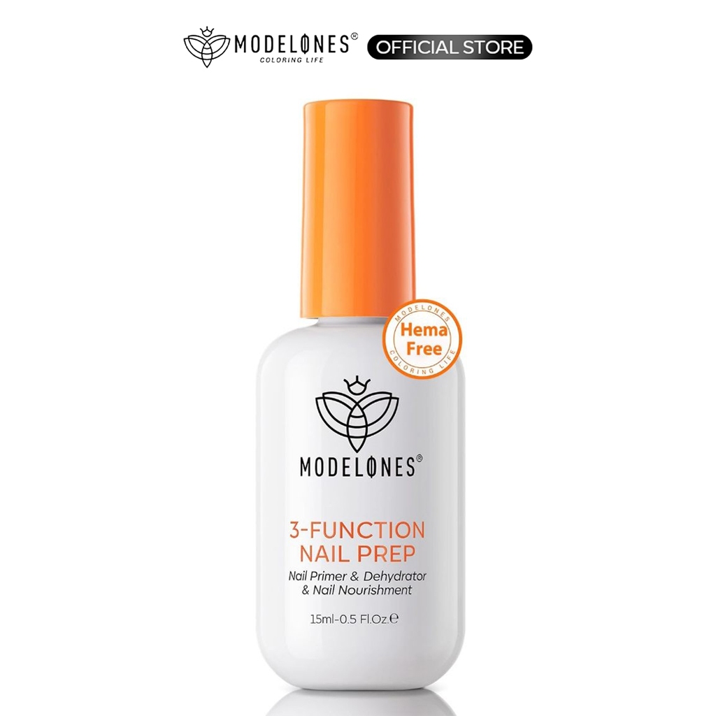 Jual MODELONES 1Pc 3-in-One Nail Prep, 15 ml Nail Dehydrator and Primer & Nail Nourishment, Hema ...