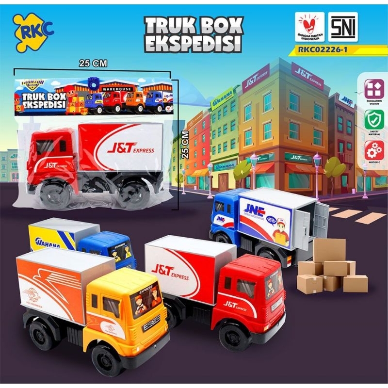 Jual RKC02226-1 - Mainan Mobil Truck Box Expedisi | Shopee Indonesia